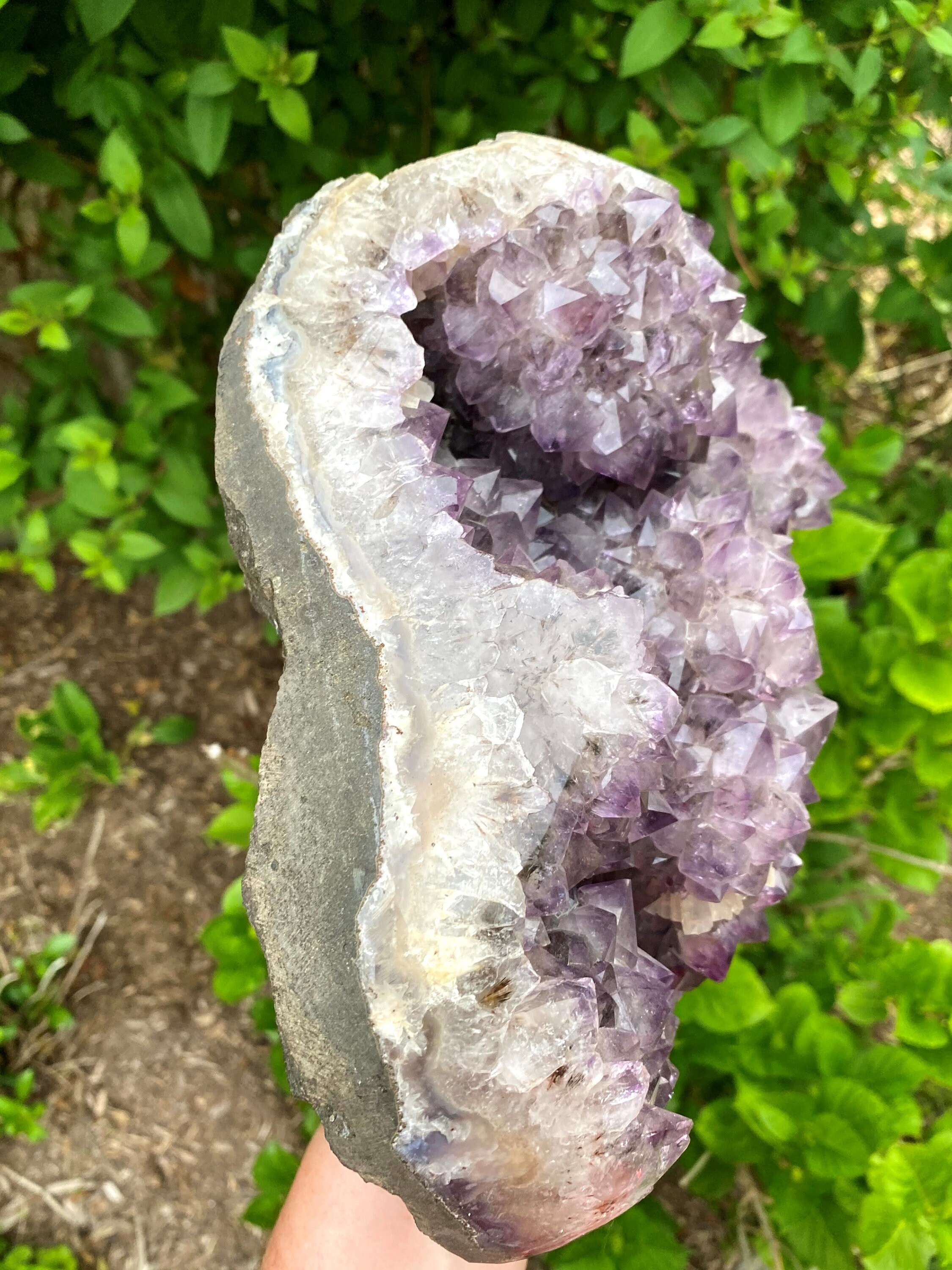 HUGE AMETHYST Crystal / 15 LBS / Raw Amethyst With Stand / | Etsy
