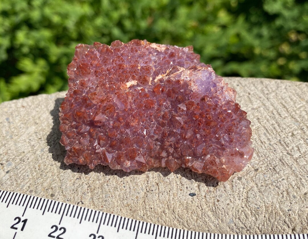 Amethyst Crystal Specimen Amethyst Points Red Hematite Speckled ...