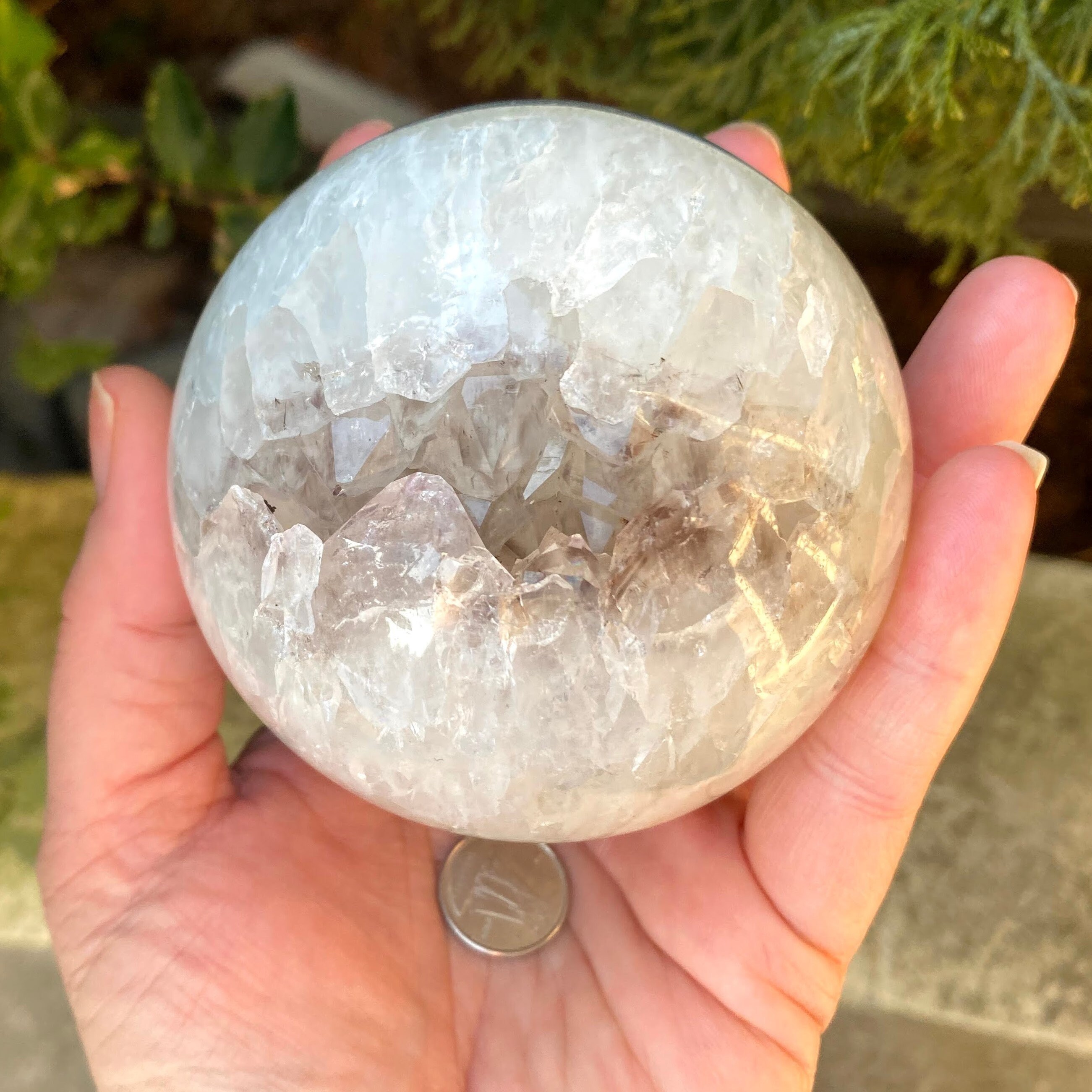 Agate Druzy Sphere / Smokey Quartz Sphere / Crystal ORB / - Etsy Canada