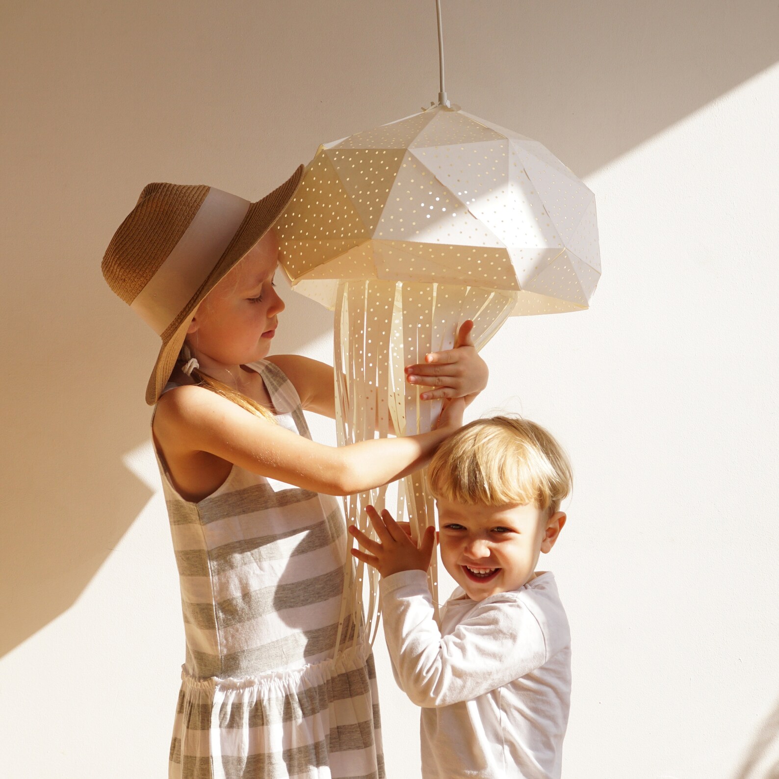 Medusa Origami Lamp Bedroom Origami Lamp Nursery Lamp - Etsy