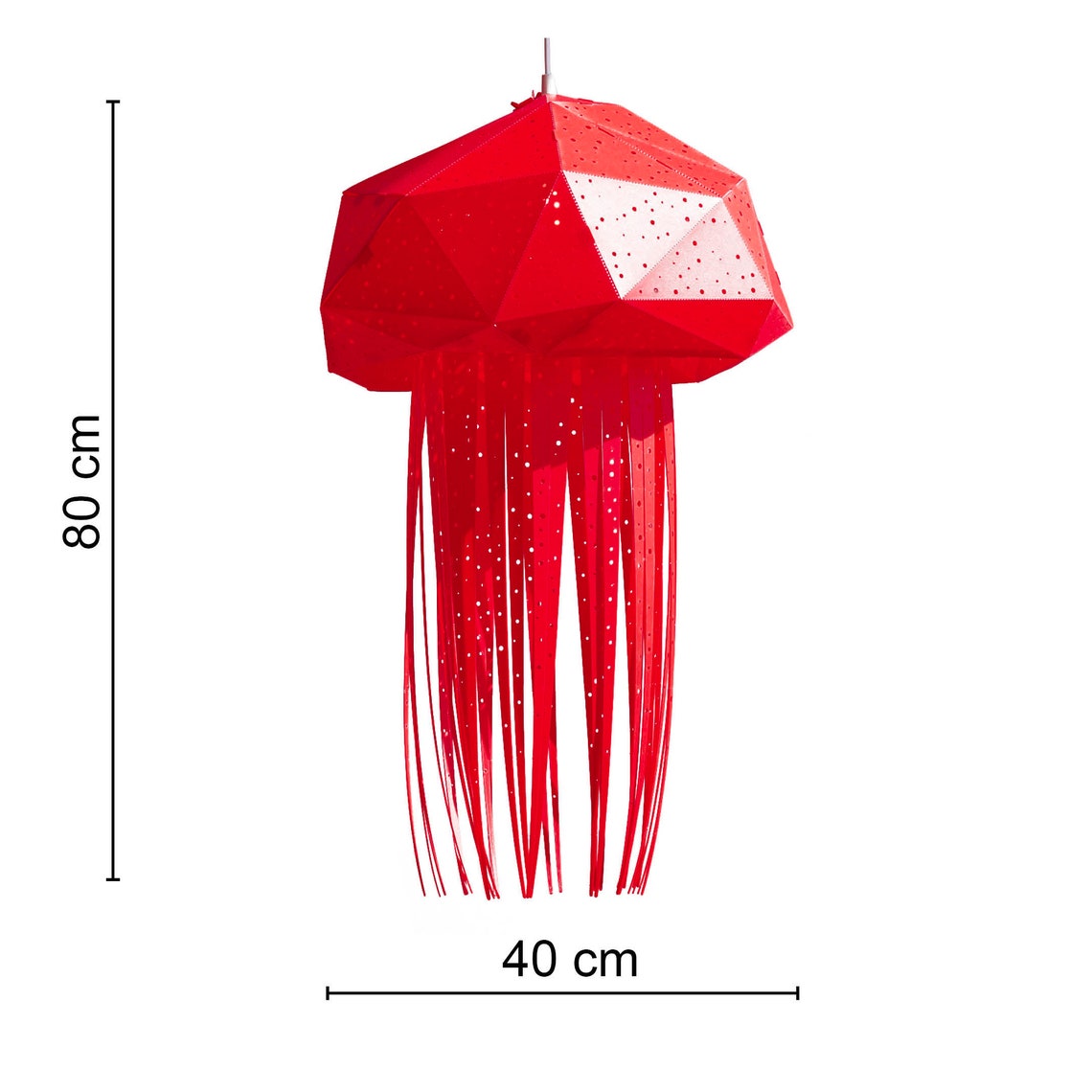 Giant Medusa Lamp Bedroom Origami Lamp Nursery Lamp | Etsy