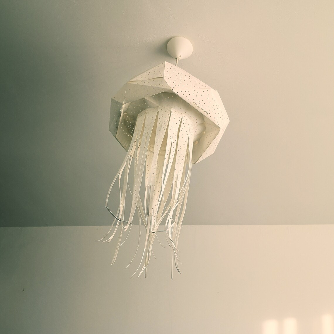 Medusa Origami Lamp Bedroom Origami Lamp Nursery Lamp - Etsy