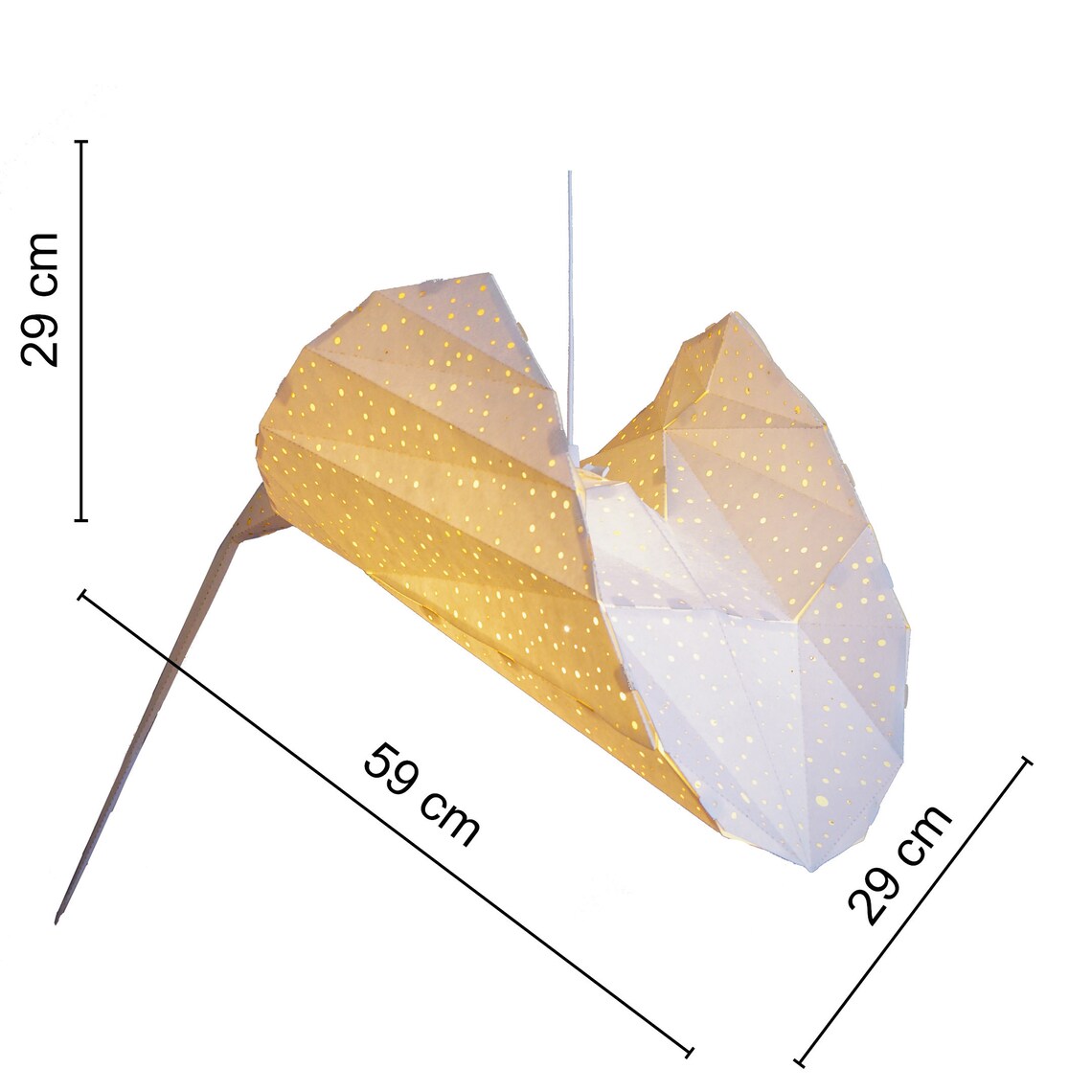 Stingray Origami Lamp Fun Kids Room Ideas Dream Nursery - Etsy