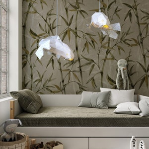 Cool Lamp, Koi Fish, Baby Night Light, Japandi Art, Hanging Lamp ...
