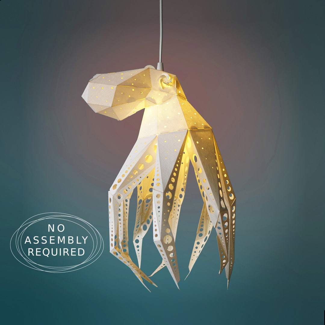 Geometric Lamp, Nature Lover Gift, Origami Lighting, Under the Sea ...