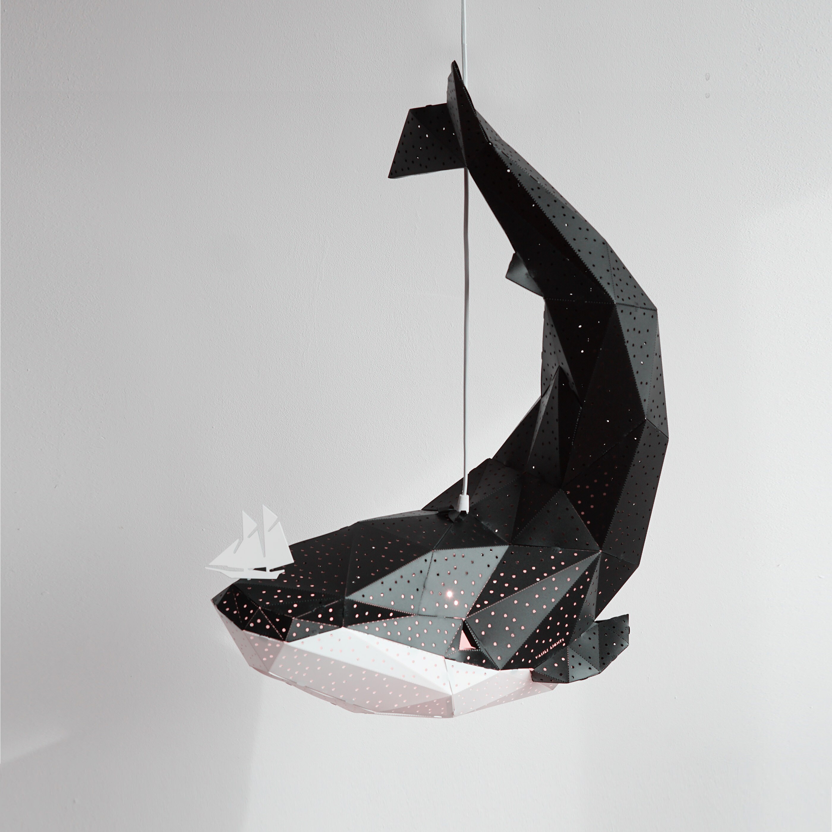 Whale Light Whale Lamp Nursery Lamp Origami Lamp Geometric - Etsy