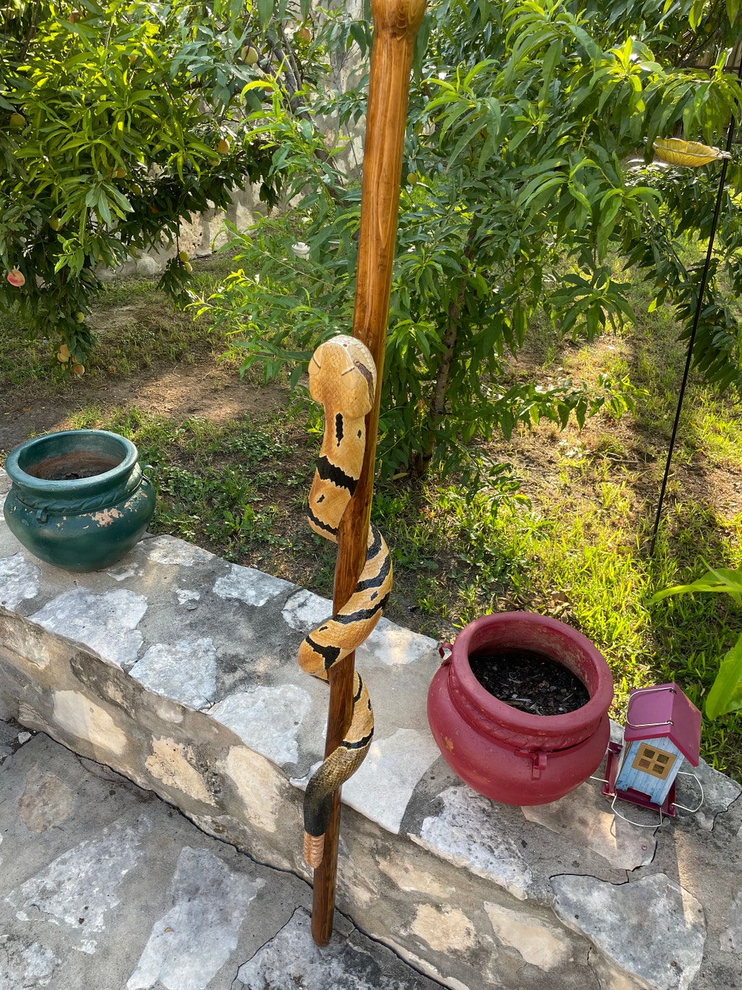Snake Walking Stick, Rattlesnake Walking Stick, Walking Stick, Snake ...