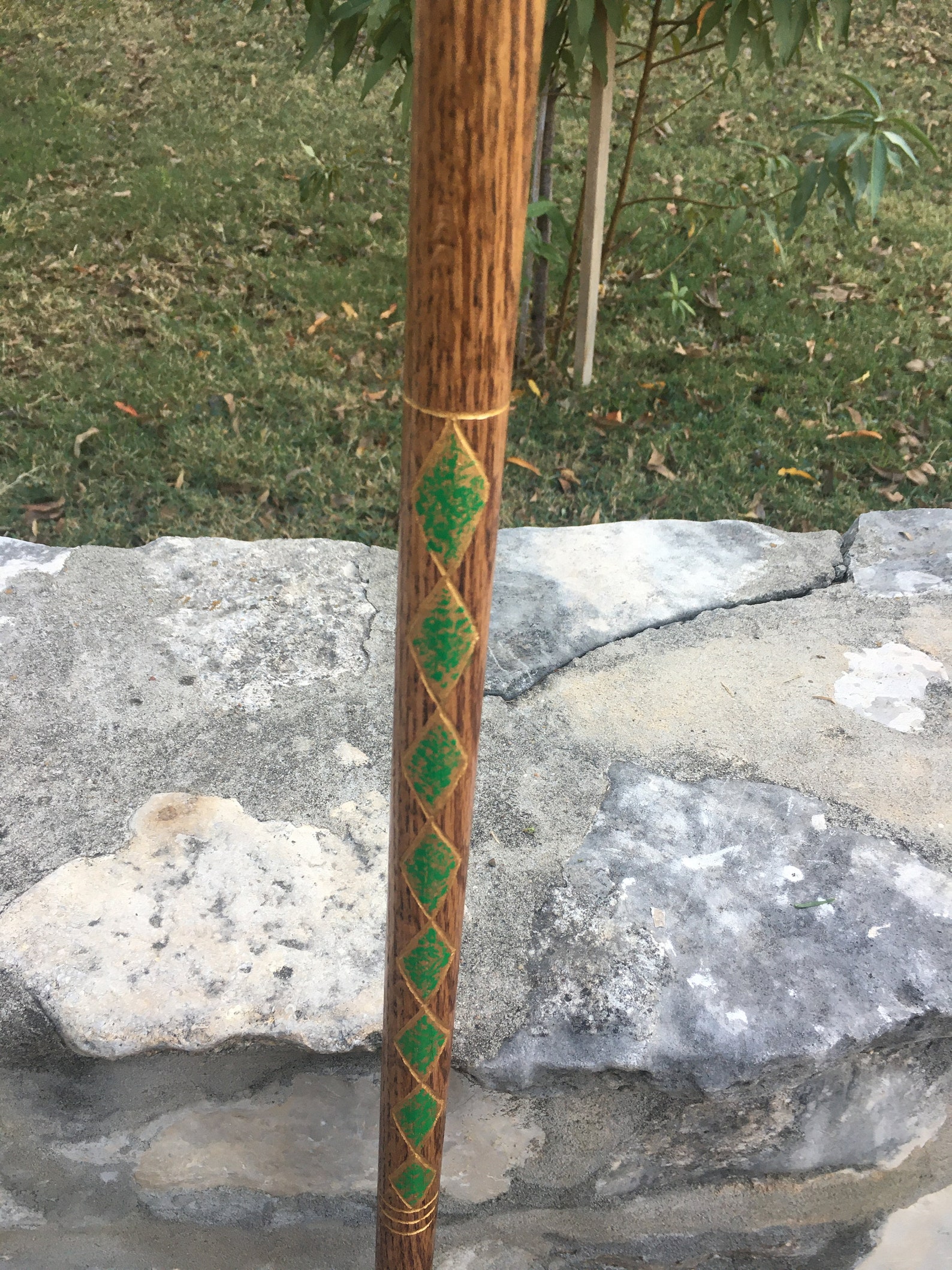 Ram Horn Walking Cane Made of Oak Wood, Hand Carved Cane Ready to Be ...