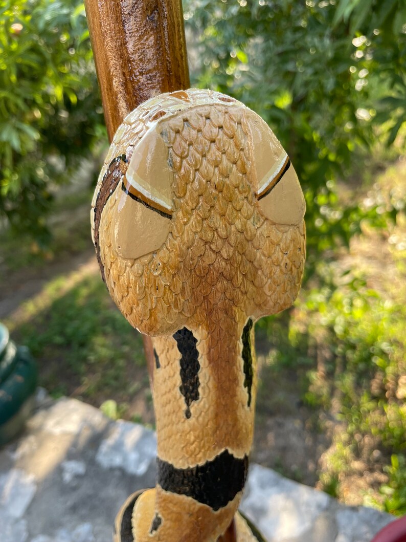 Snake Walking Stick, Rattlesnake Walking Stick, Walking Stick, Snake ...