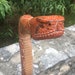 Red Diamondback Rattlesnake, Hand Carved Walking Cane. Made of Eastern ...