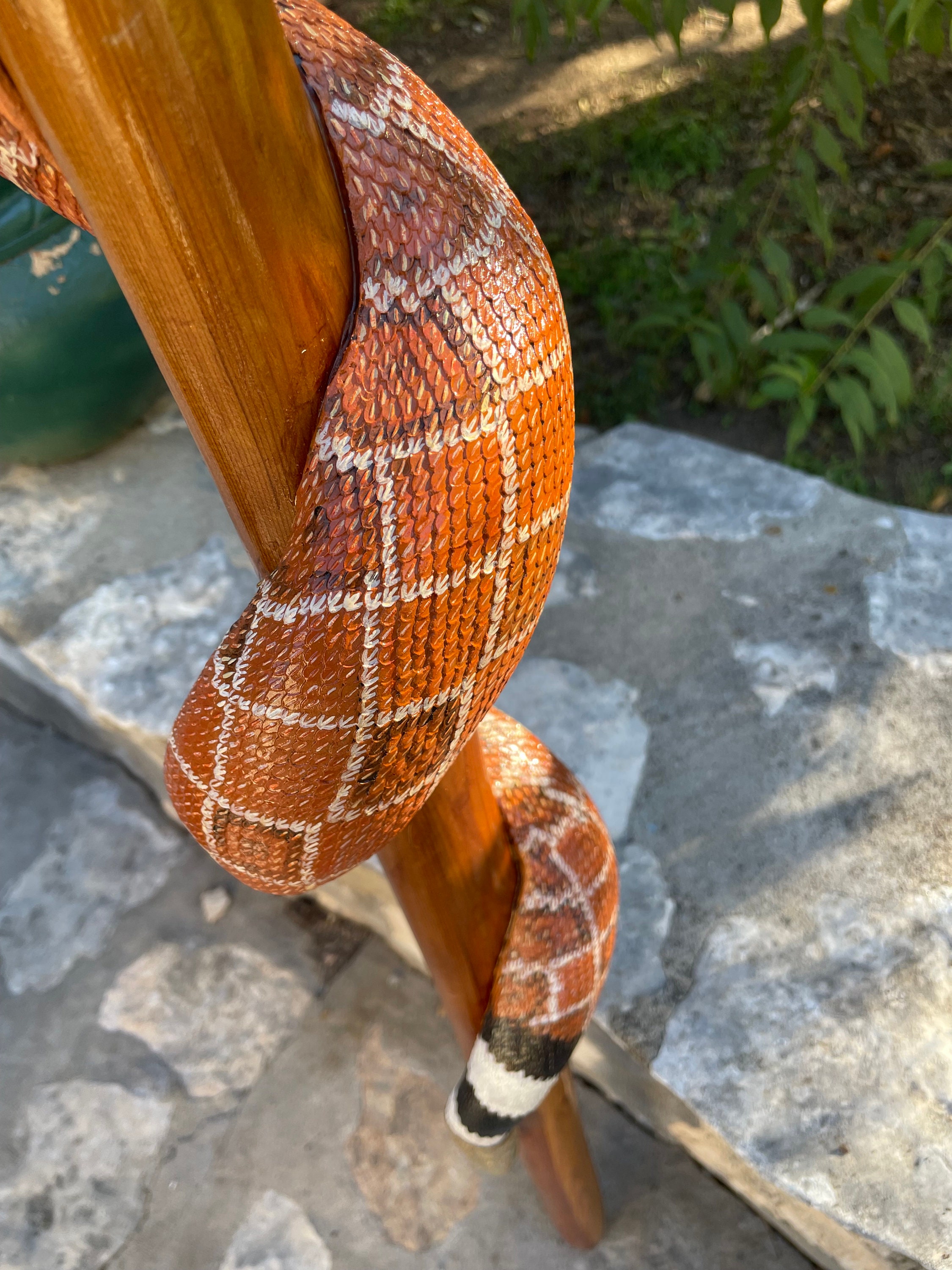 Hiking Stick Snake Hiking Stick Hand Carved Hiking Stick - Etsy