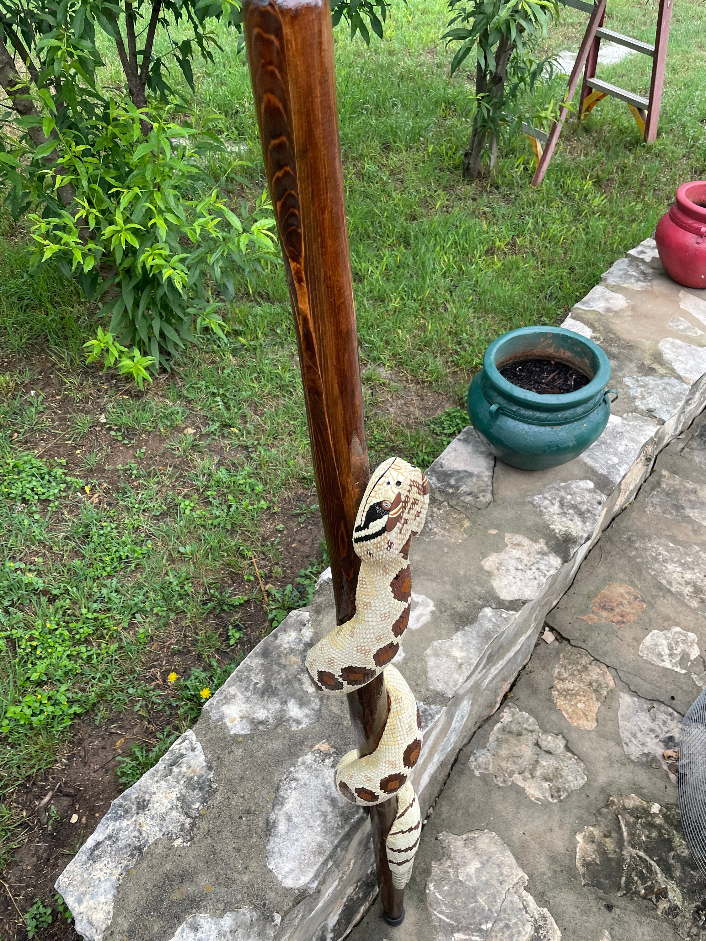 Snake Hiking Stick, Hiking Stick, Rattlesnake Hiking Stick, Snake ...