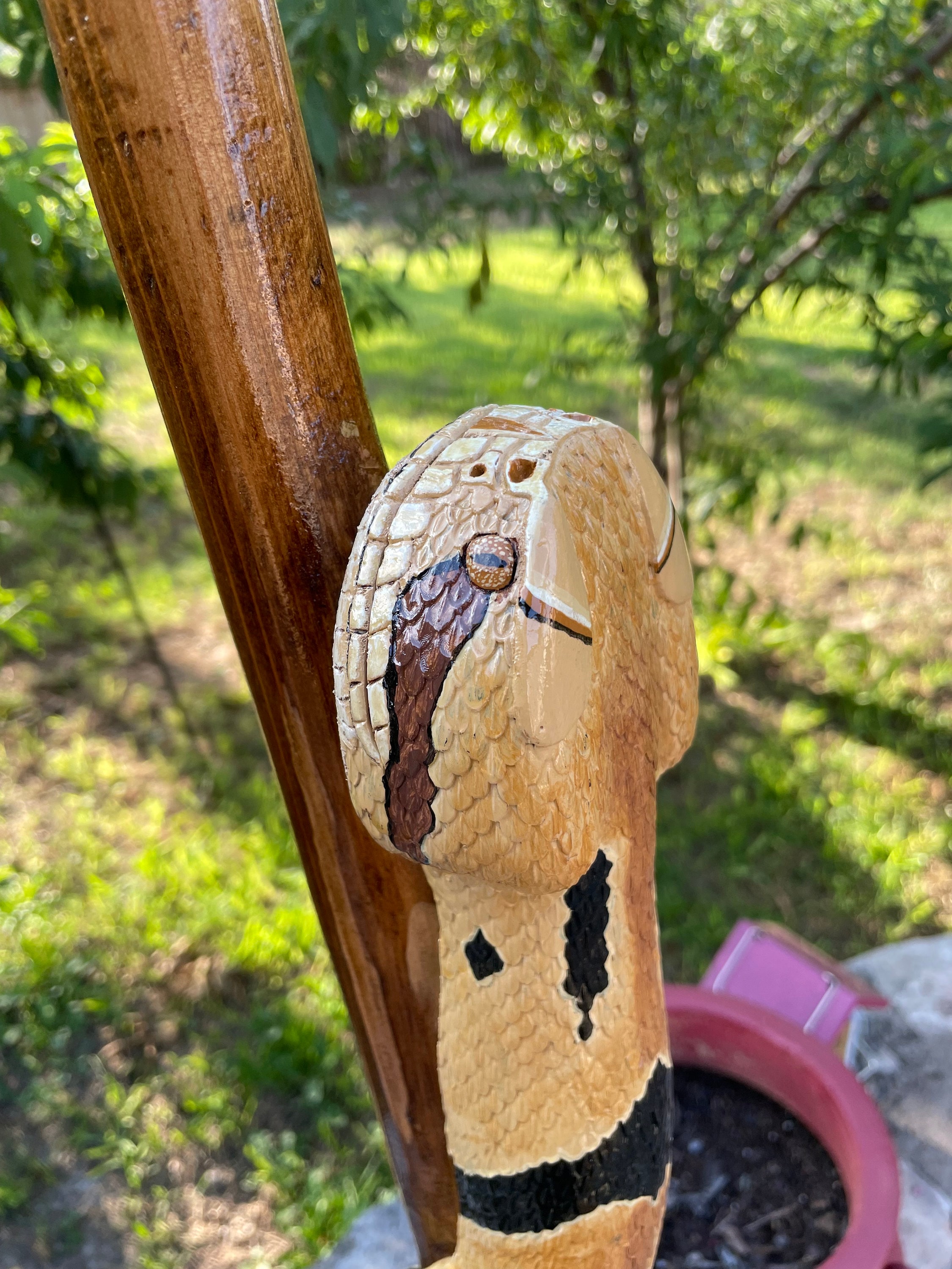 Snake Walking Stick, Rattlesnake Walking Stick, Walking Stick, Snake ...