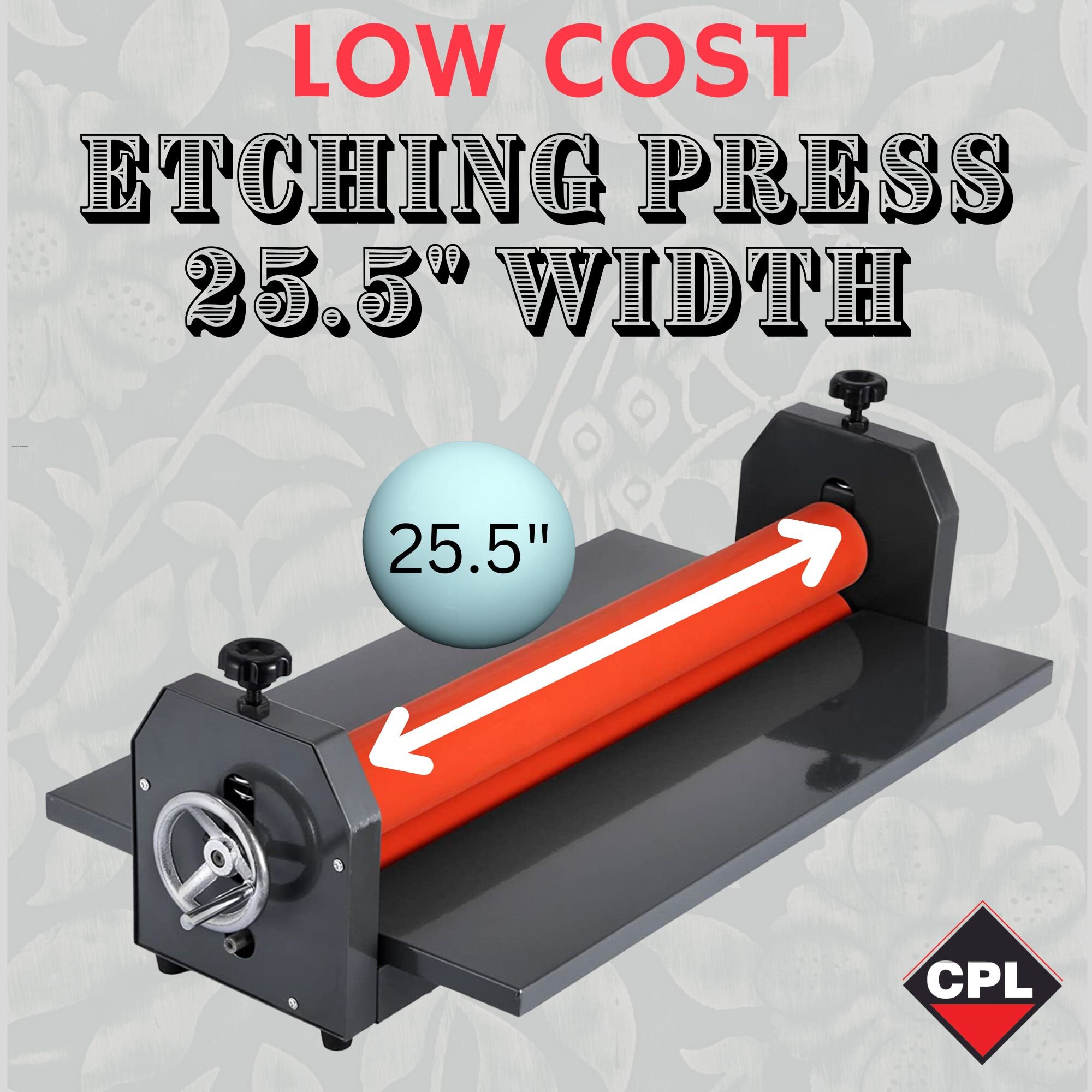 25.5"/65cm Pro Etching Press, Linocut Press, Collograph, Intaglio, Printmaking. Made From ...