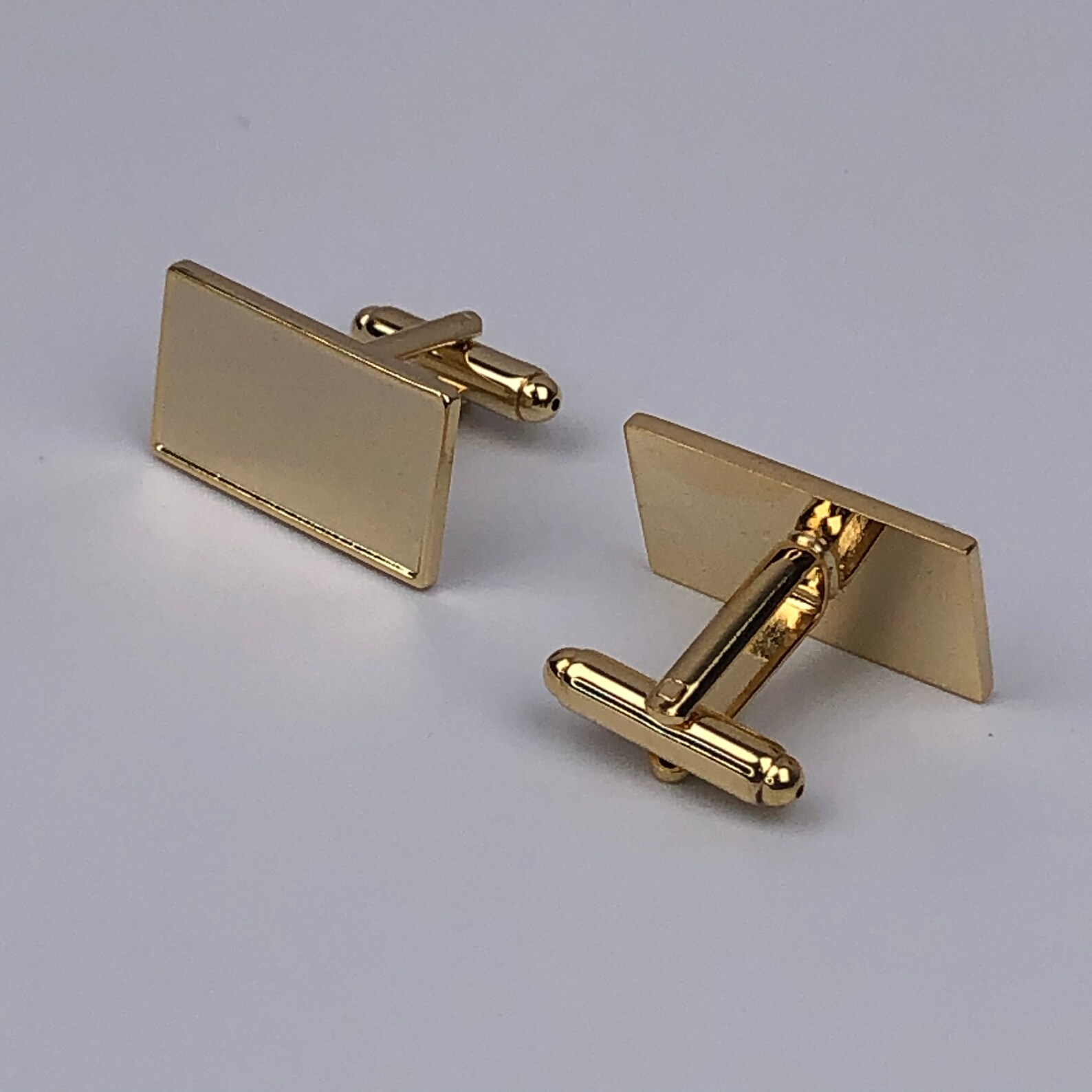1 Pair of Cufflink Blanks. Brand New. Ideal for Doming, Crafts Etc ...