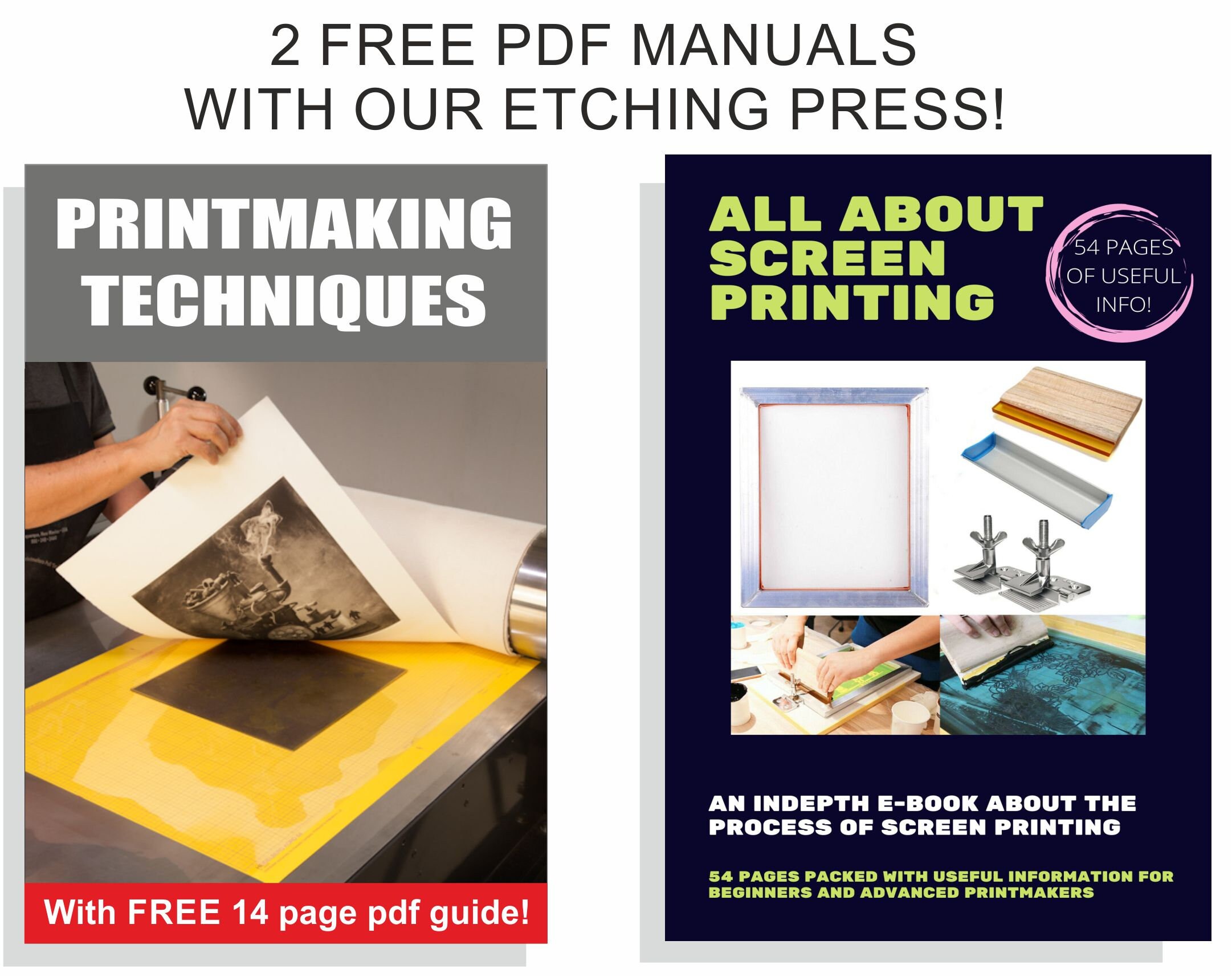 29.5"/75cm Pro Etching Press, Linocut Press, Collograph, Intaglio ...