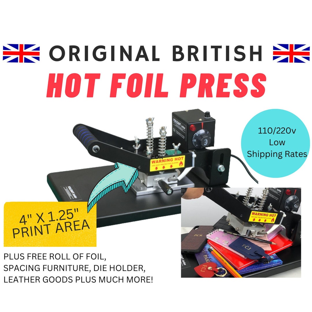 Hot Foil Stamping Machine, Leather Embossing & Debossing Machine - Etsy