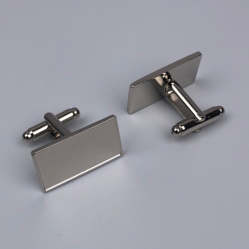 1 Pair of Cufflink Blanks. Brand New. Ideal for Doming, Crafts Etc ...