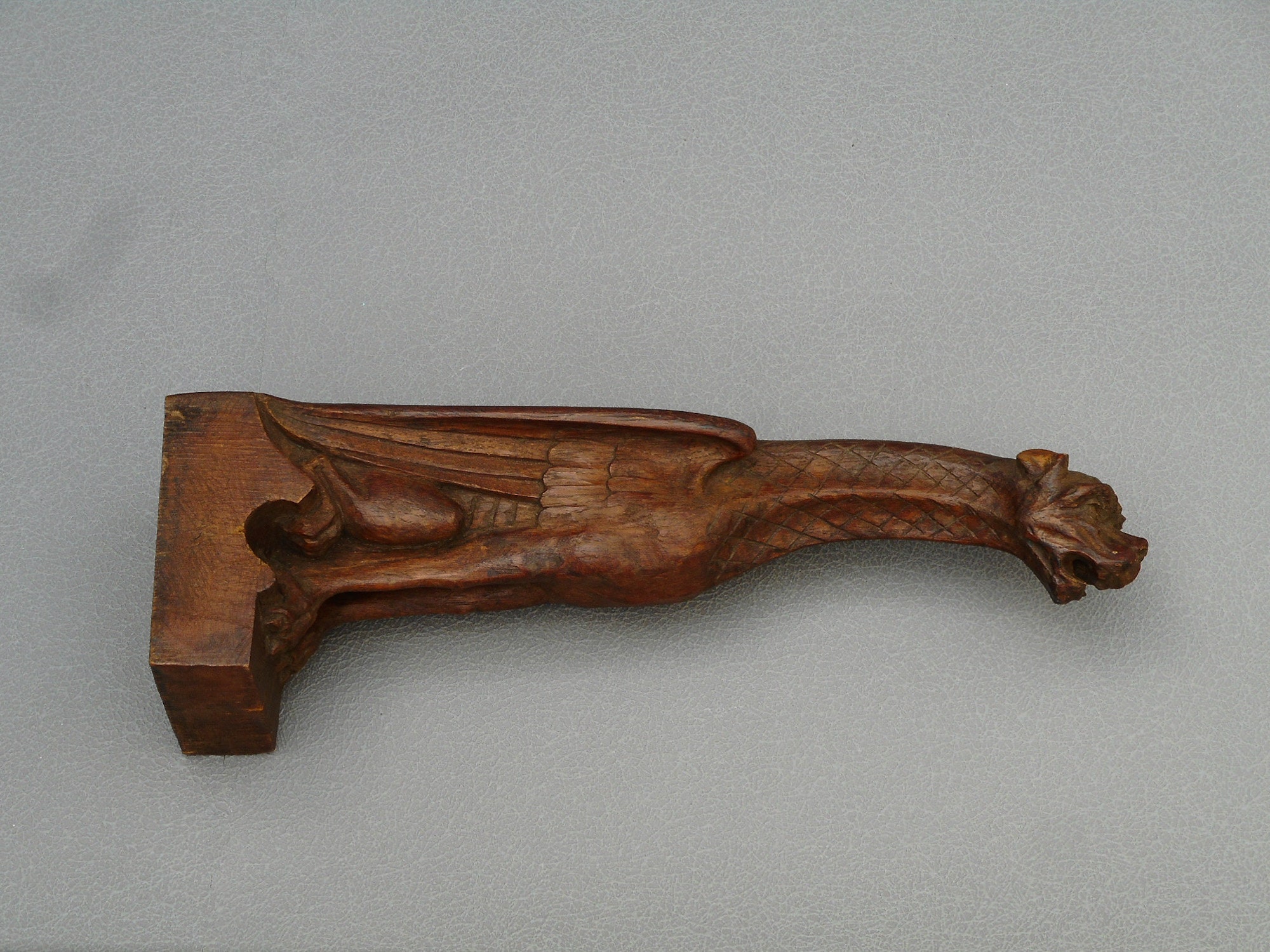 Rare Antique Gargoyle Wooden Carved Mythical Beast Sculpture - Etsy