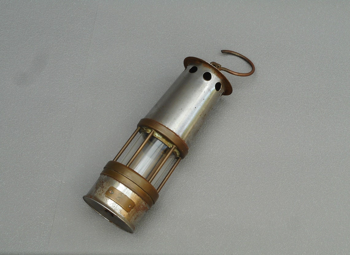 Rare Vintage Miner's Lamp Antique Coal Miner Lantern Collectible ...