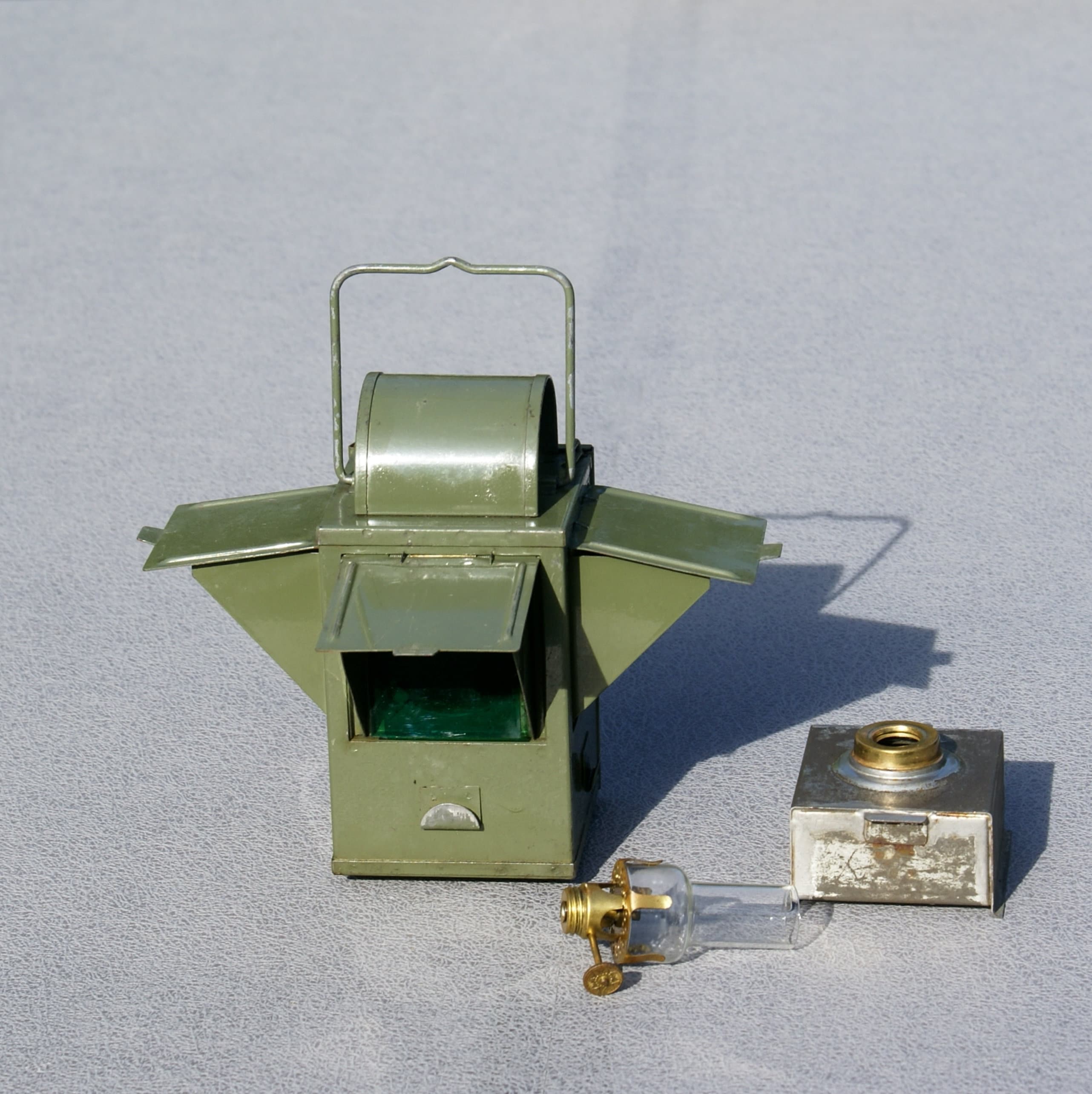 Belgian Vintage Military Issue Signal Lamp Genuine Army Lamp With Oil ...