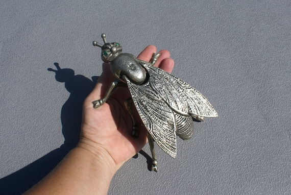 Metal Fly Ash Tray Vintage Insect Ashtray With Lid Steampunk - Etsy