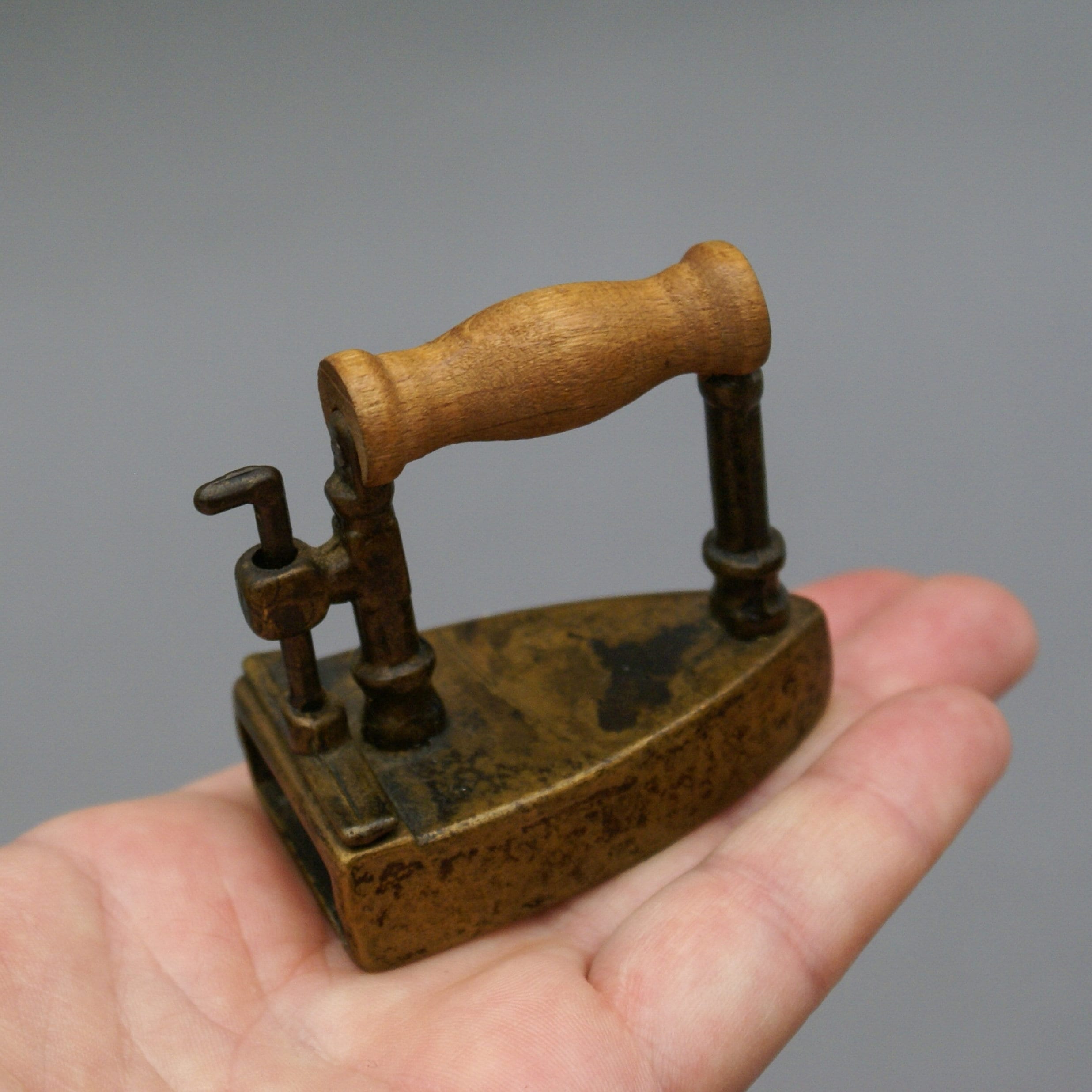 Miniature Brass Iron Vintage Mini Iron Box Iron for Cuff and - Etsy