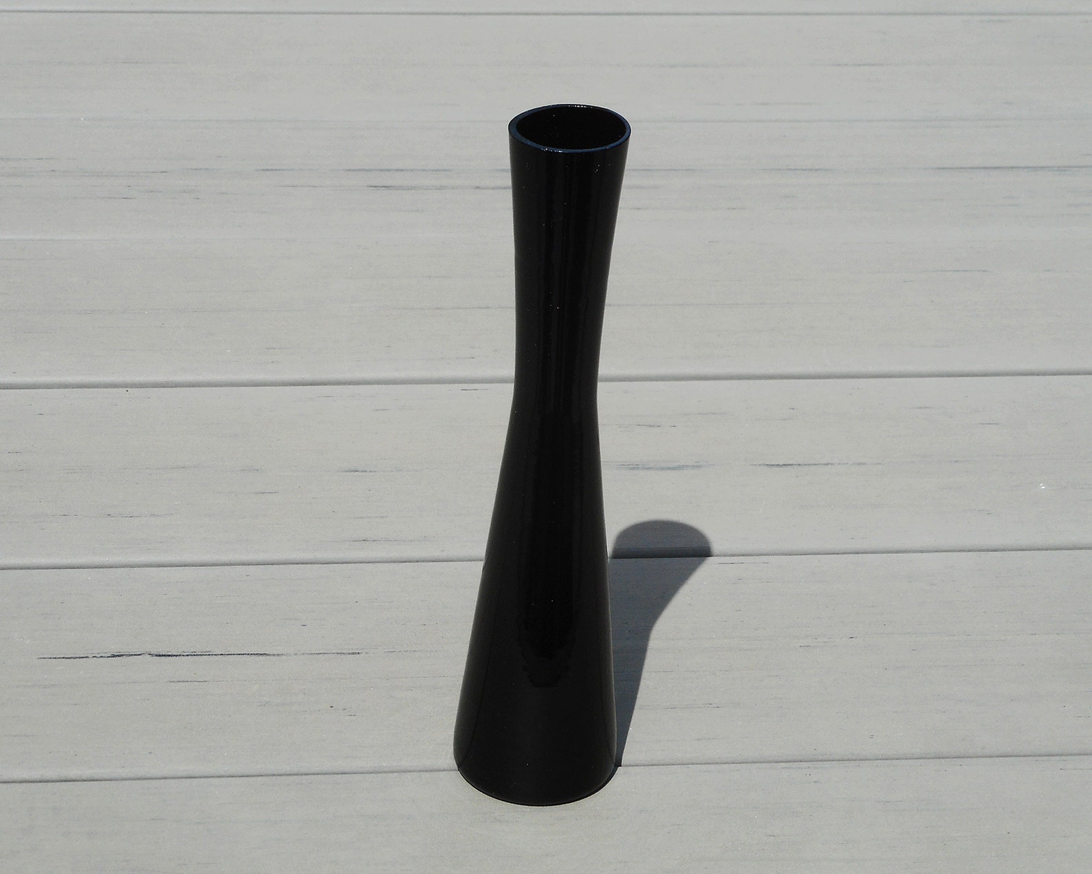 Black Glass Vase Long Neck Vase Vintage Decorative Vase Small - Etsy
