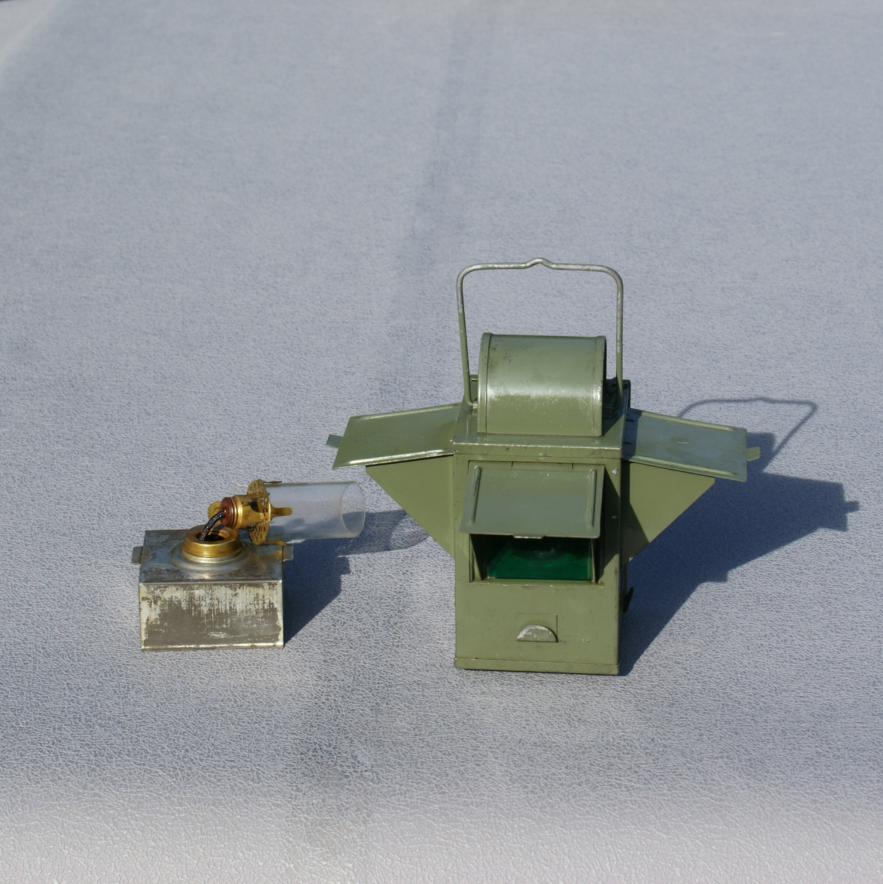 Belgian Vintage Military Issue Signal Lamp Genuine Army Lamp With Oil ...