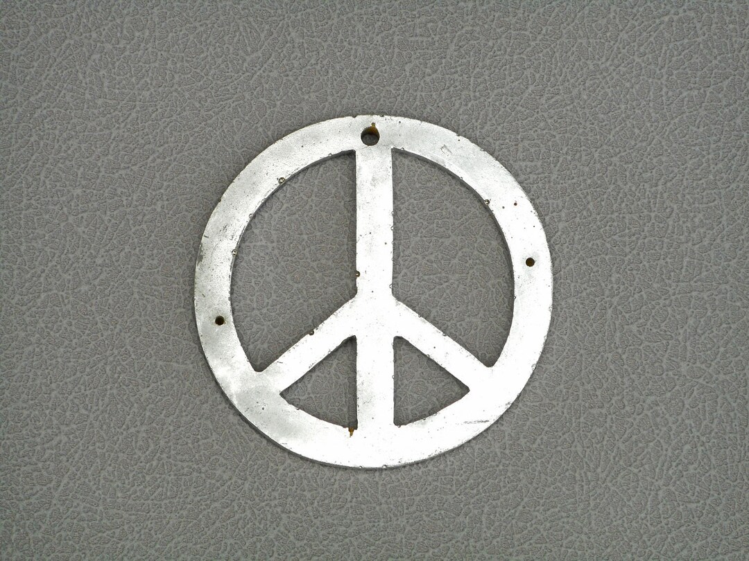 Vintage Metal Peace Sign - 60s Hippie Boho Wall Decor - Etsy