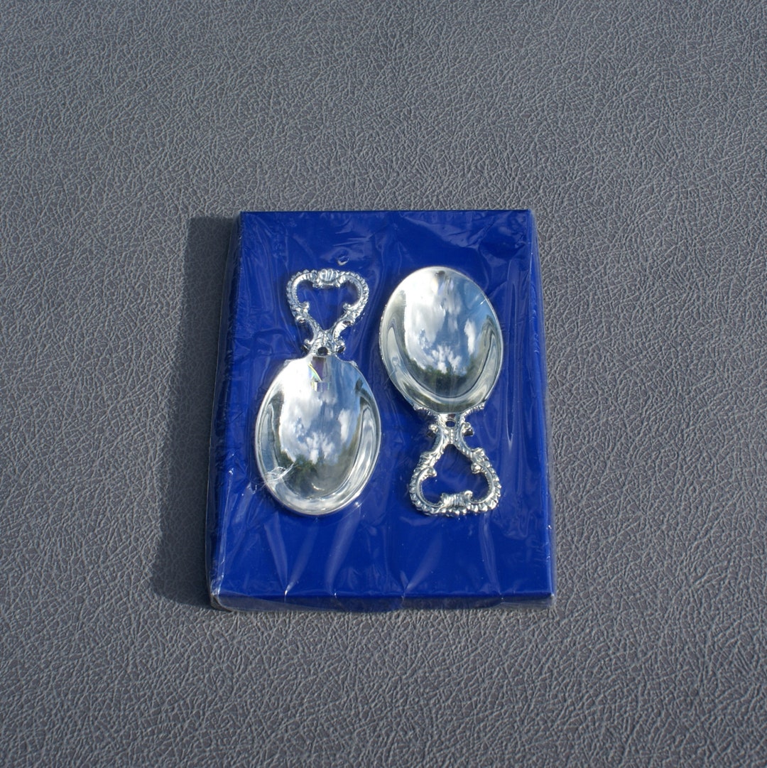 Set of Two Amuse Bouche Spoons Vintage New Aperitif Spoons Appetizer ...