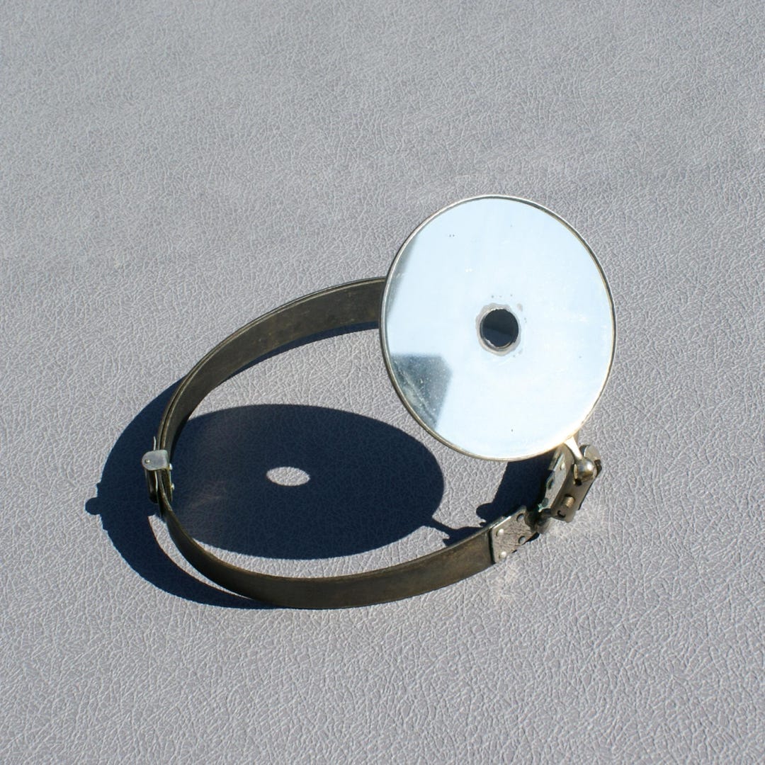 Vintage Doctor's Head Mirror Otolaryngologic Head Reflector Old Doctor ...
