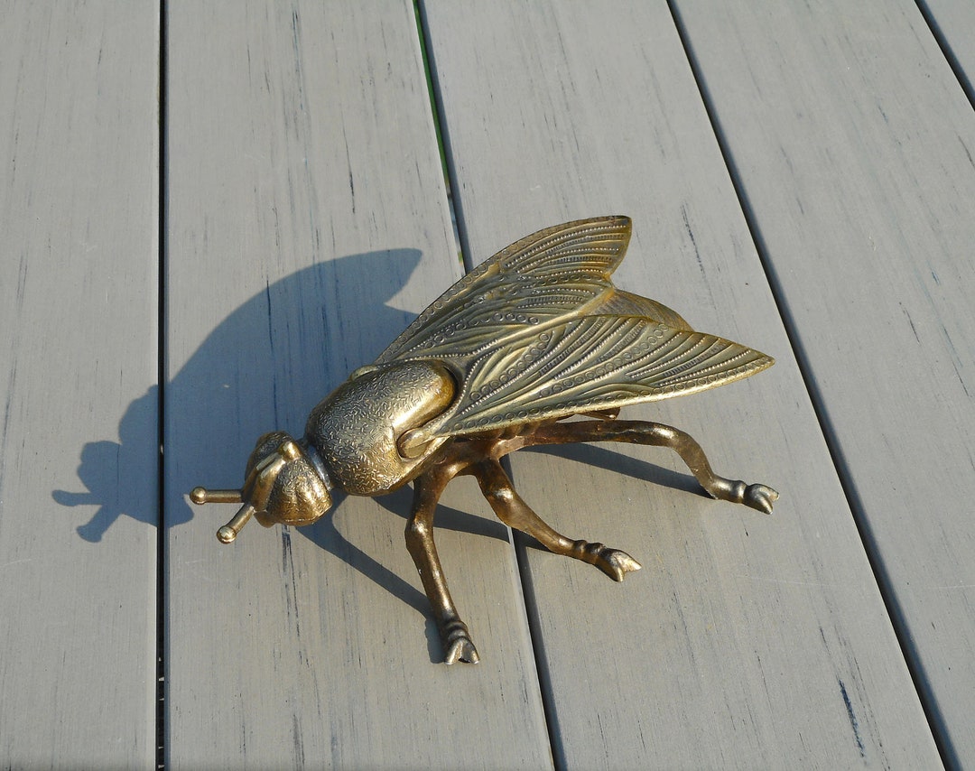 Brass Fly Ashtray Vintage Ash Tray With Lid Smoker Gift Indoor Outdoor Ash Tray Steampunk Décor ...