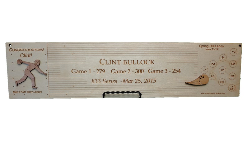 Custom 300 Game Bowling Awards - Etsy