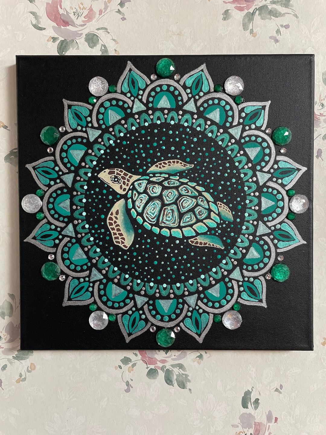 The Large Sea Turtle Mandala - Etsy