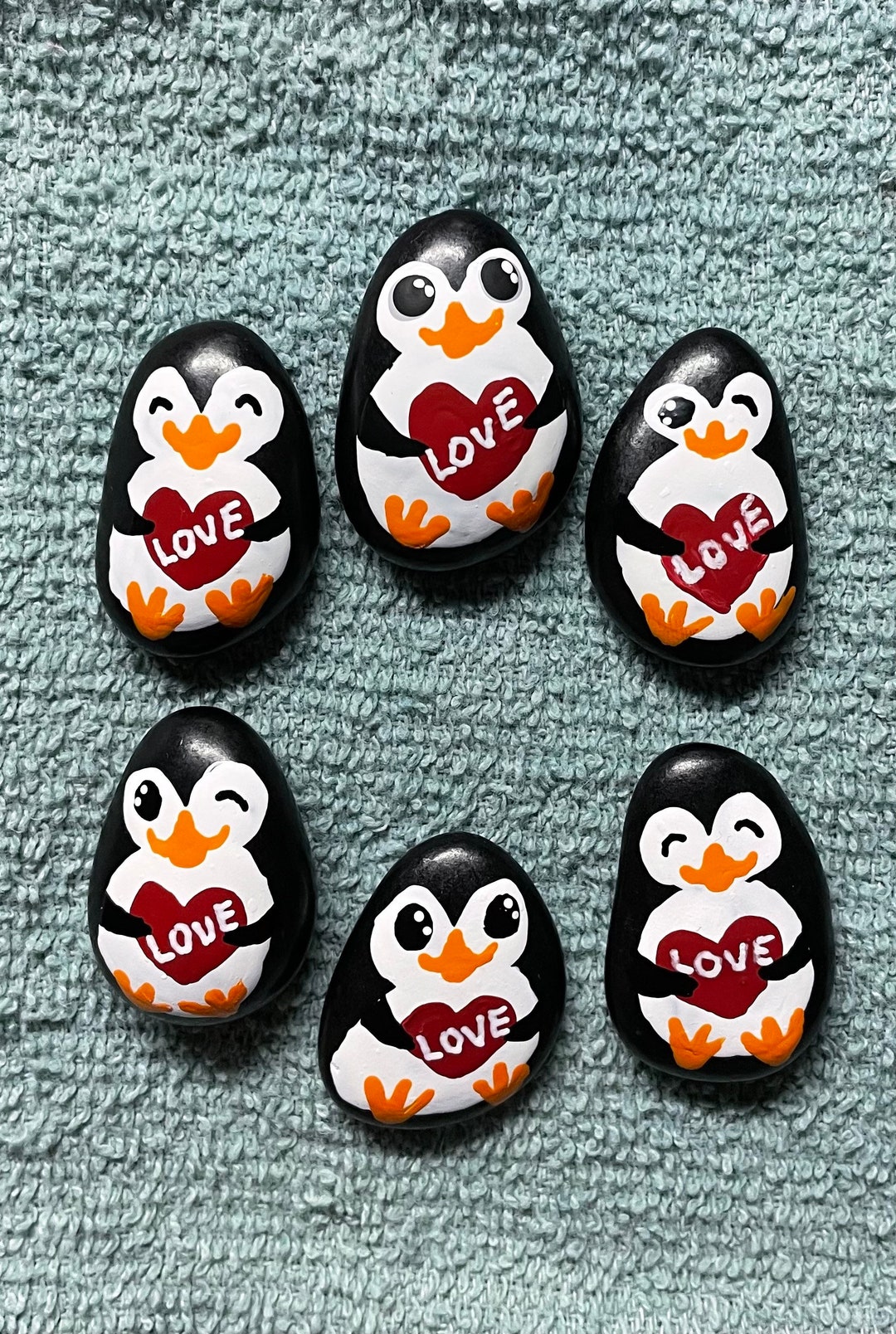 The Love Penguin Emotion Set - Etsy