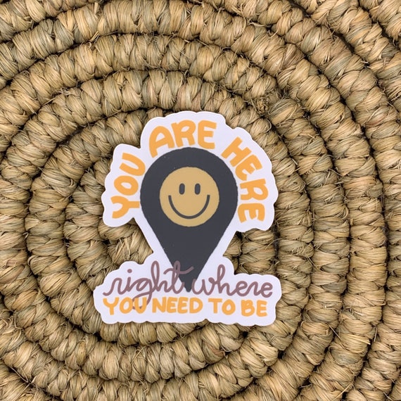 You Are Here Transparent Sticker - Etsy