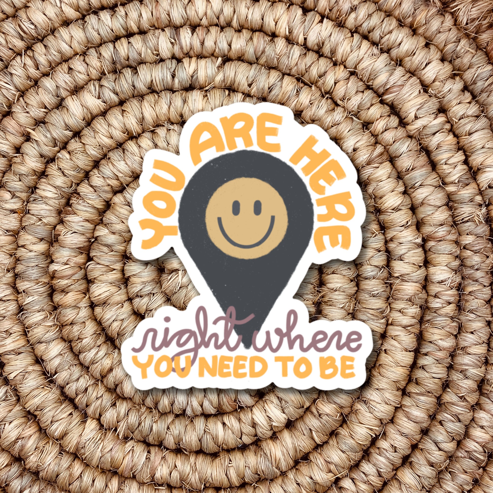 You Are Here Transparent Sticker | Waterproof Sticker for Water Bottle ...