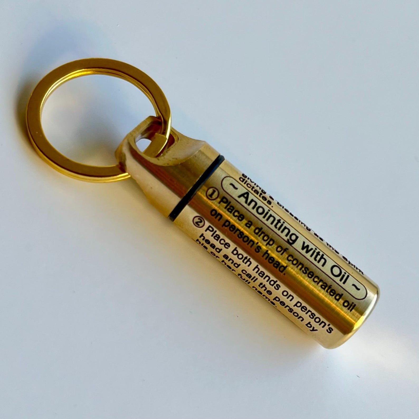 LDS Oil Vial With Anointing Instructions. Gift for New Elders or ...