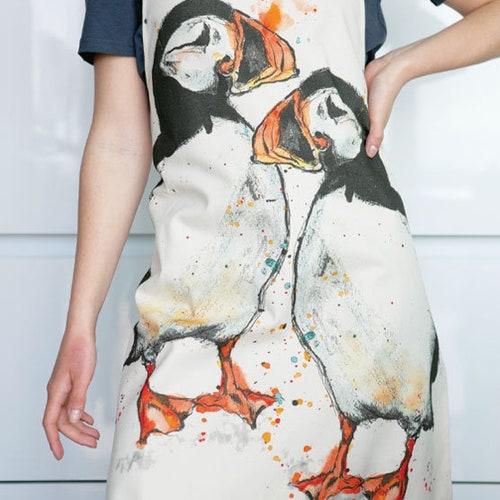 Puffin Apron Cooking Gift Kitchen Apron - Etsy