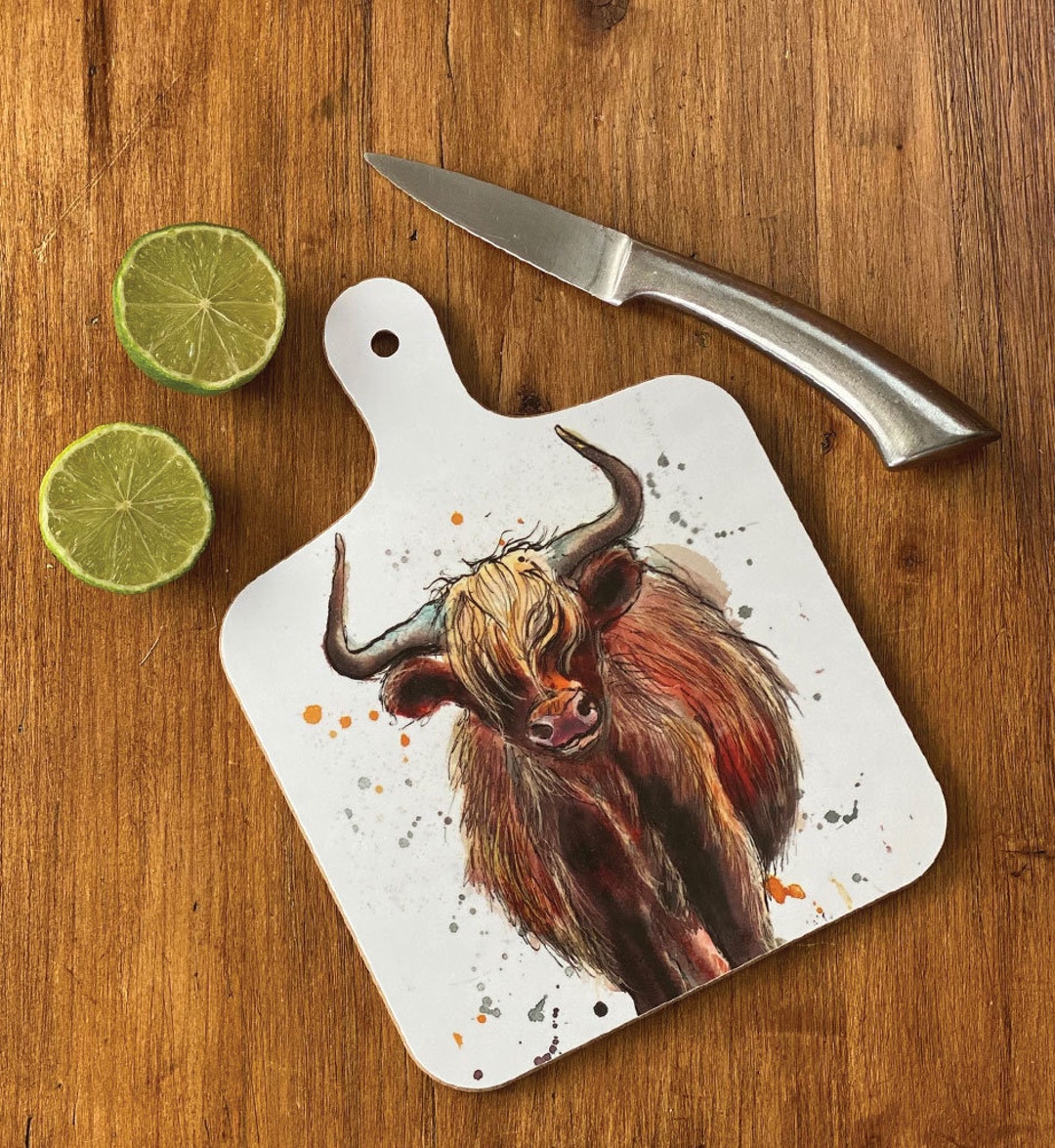 Small Highland Cow Chopping Board (CH0016) - Etsy