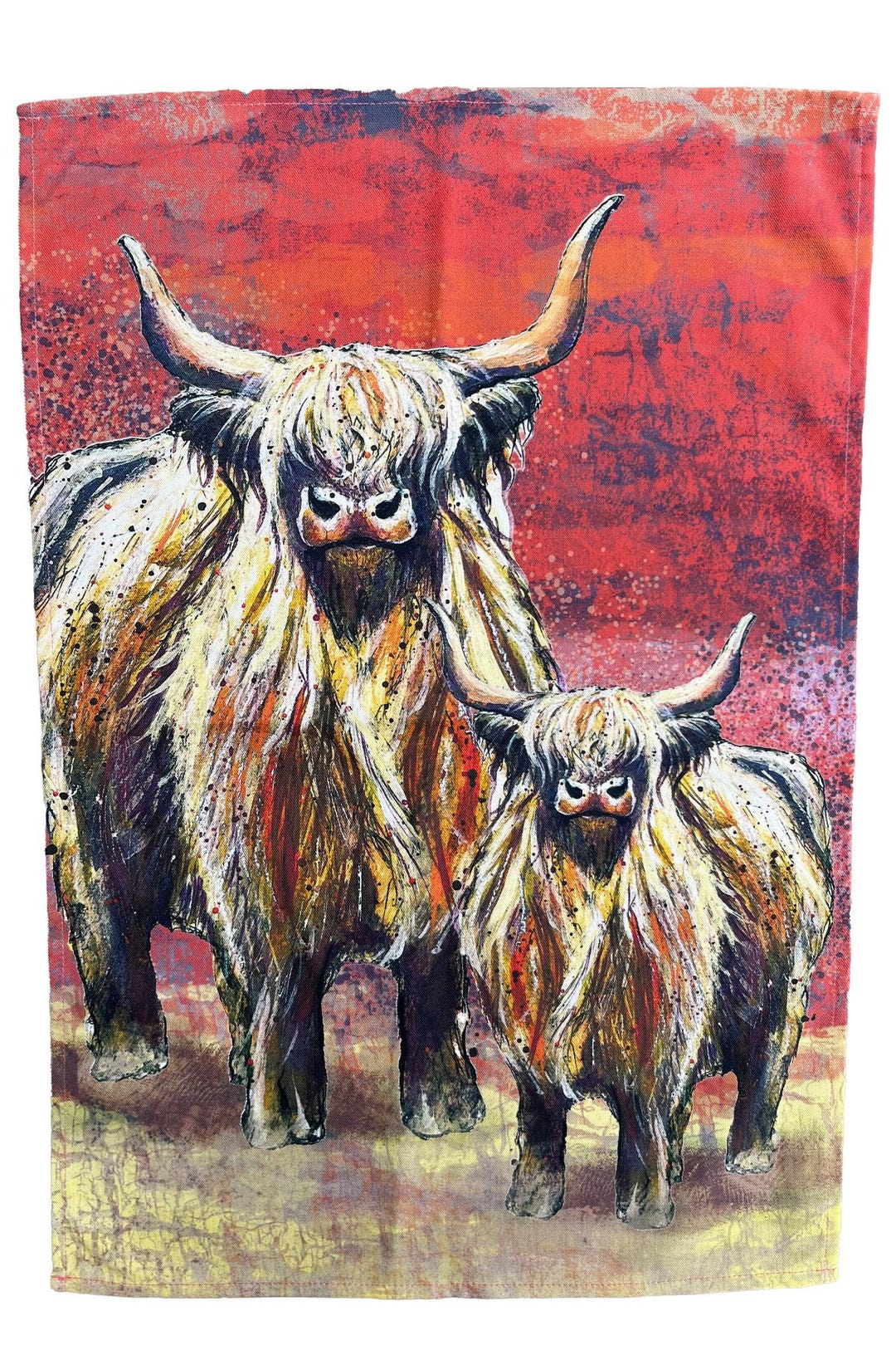 Highland Cow Tea Towel (T0127) - Etsy