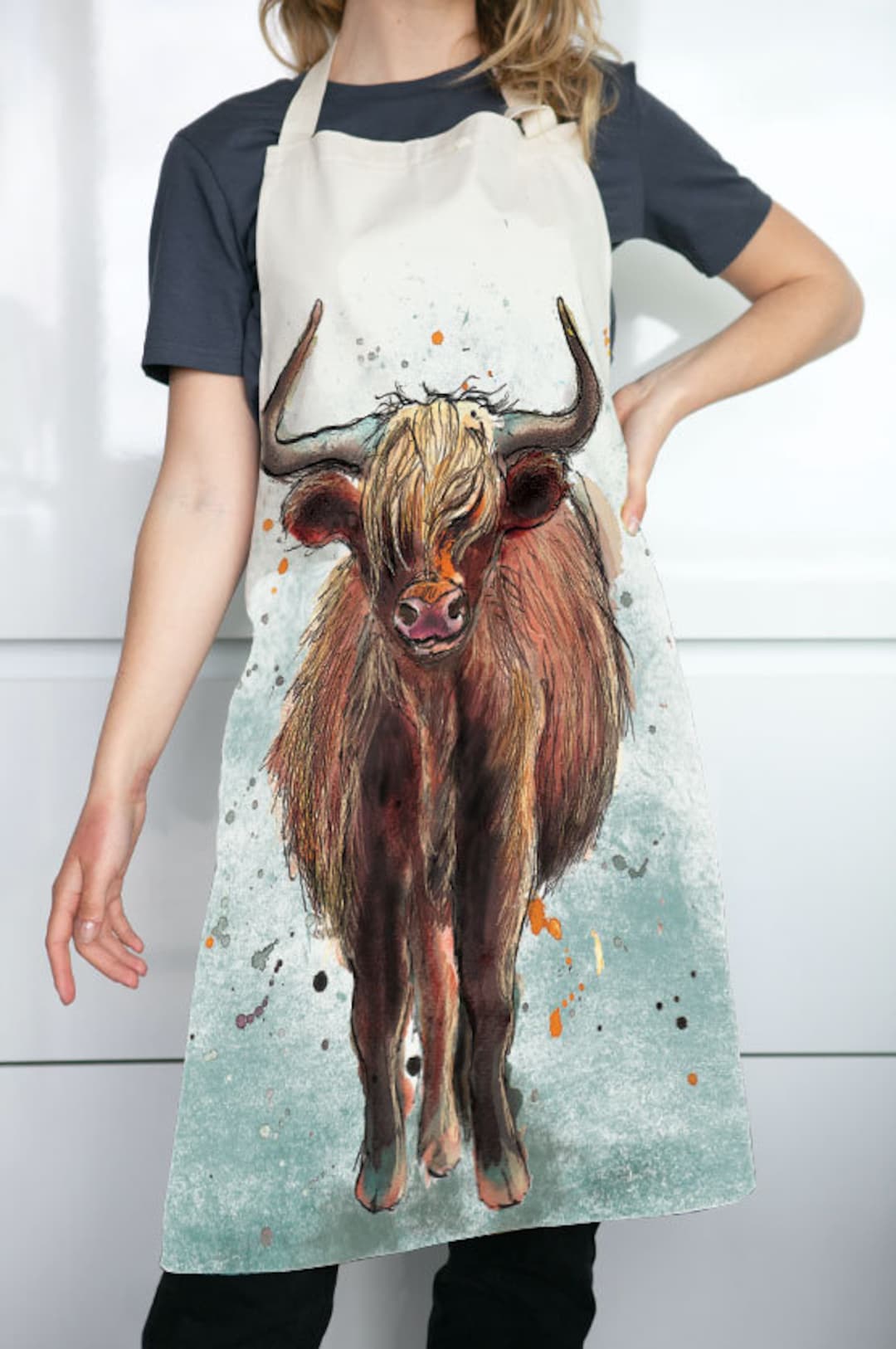 Highland Cow Apron - Etsy