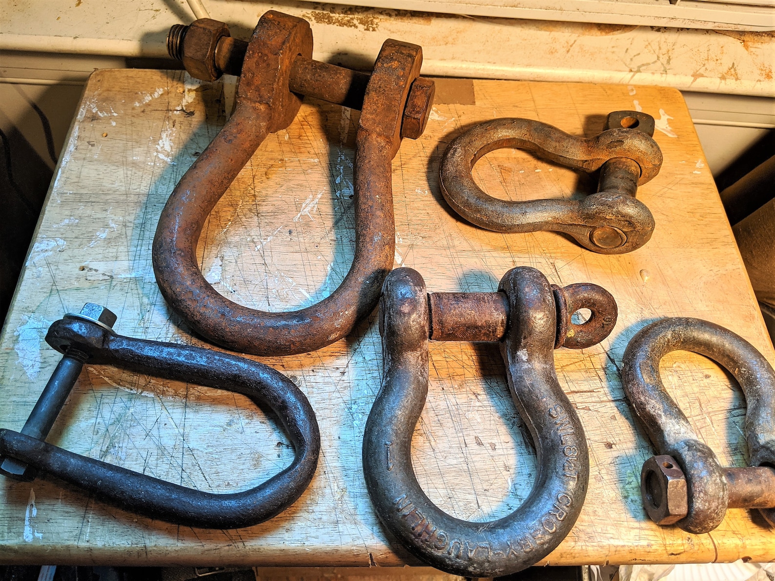 Set 5 Metal Crane Shackles Rigging Construction Decorheavy - Etsy