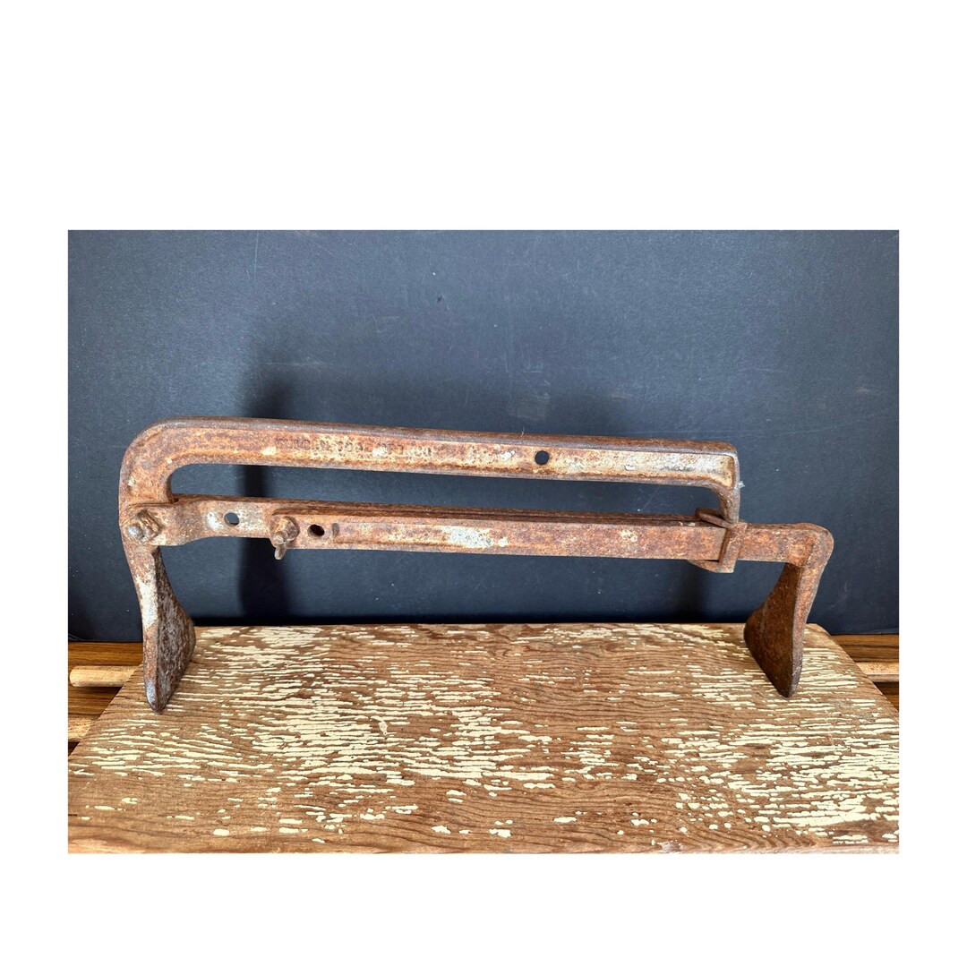 Antique Brick Block Carrier,rusty Farm Tool,iron,adjustable,masonry ...