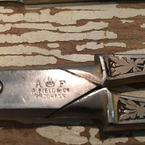 Scissors and Letter Opener Set in Leather Sheath Case9 | Etsy