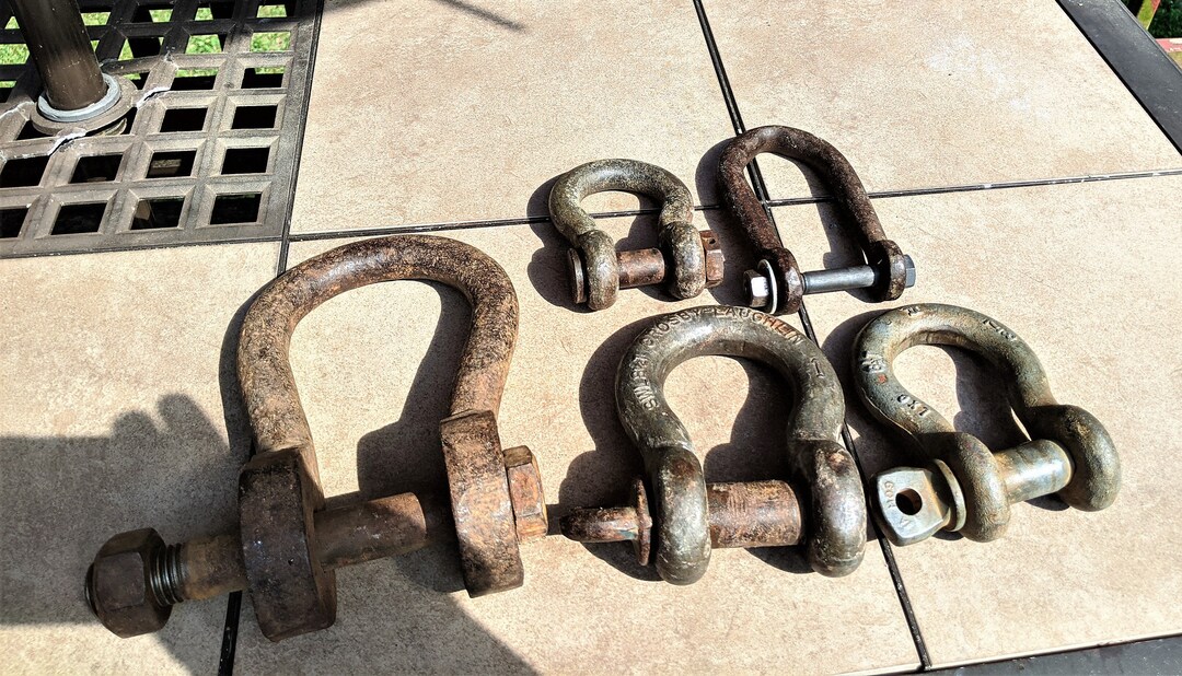 Set 5 Metal Crane Shackles Rigging Construction Decor,heavy Duty ...