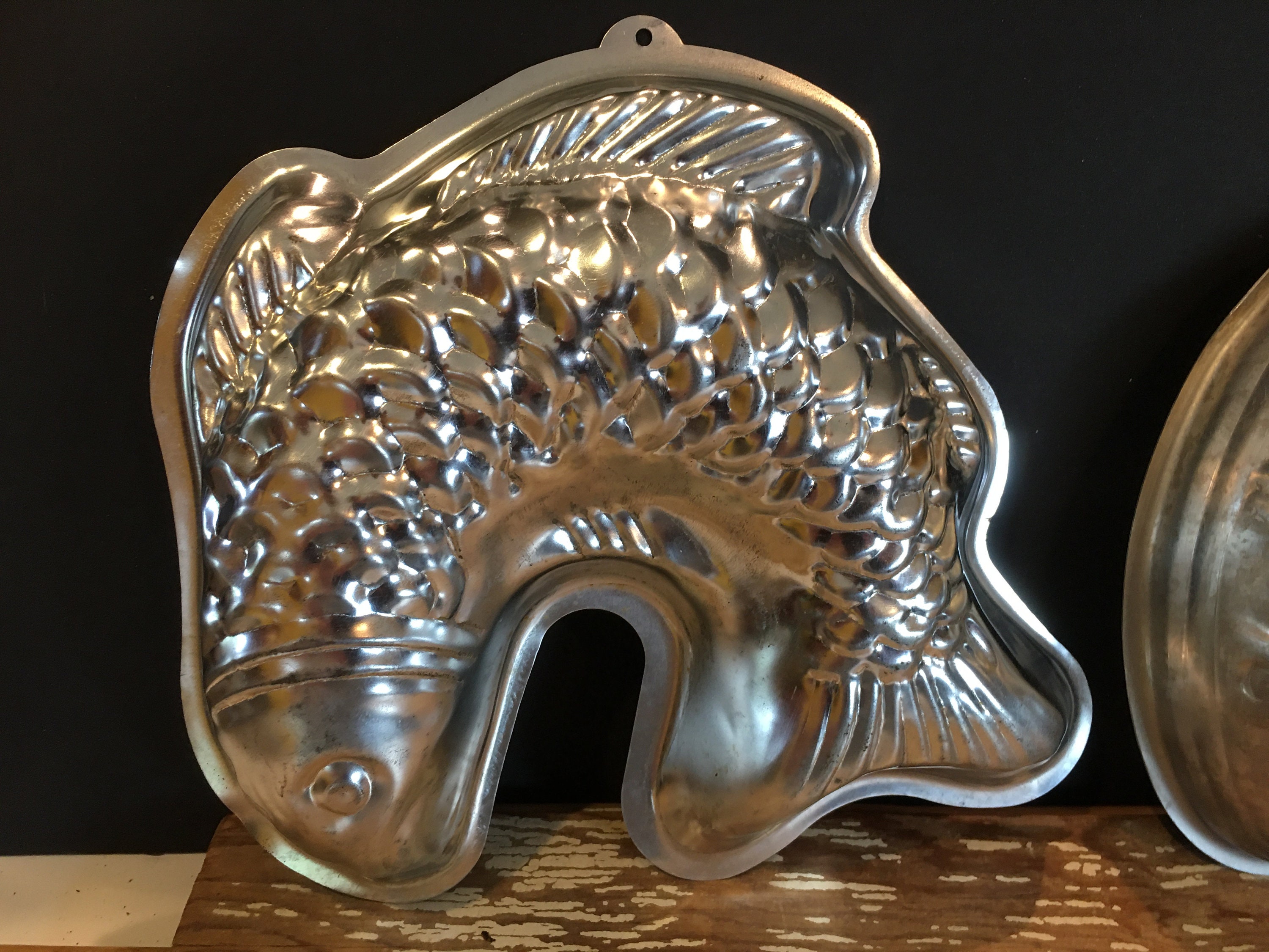 Aluminum Fish Moldsset of 2mirro11 Metal Fishwall - Etsy UK
