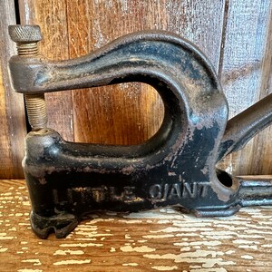 Antique Tool,little Giant Rivet Press Punch,adjustable,cast Iron,rusty ...