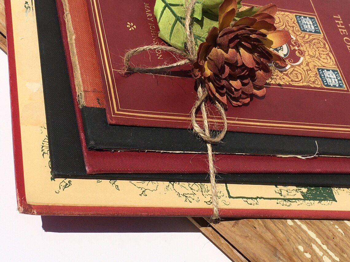 Vintage Book Coversbundle With Twine and | Etsy